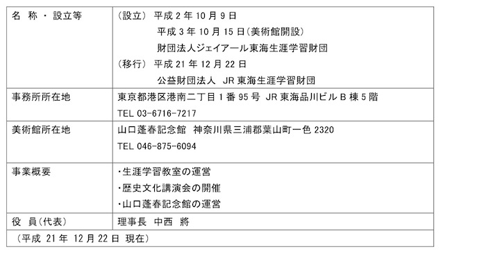 財団概要 - 公益財団法人JR東海生涯学習財団